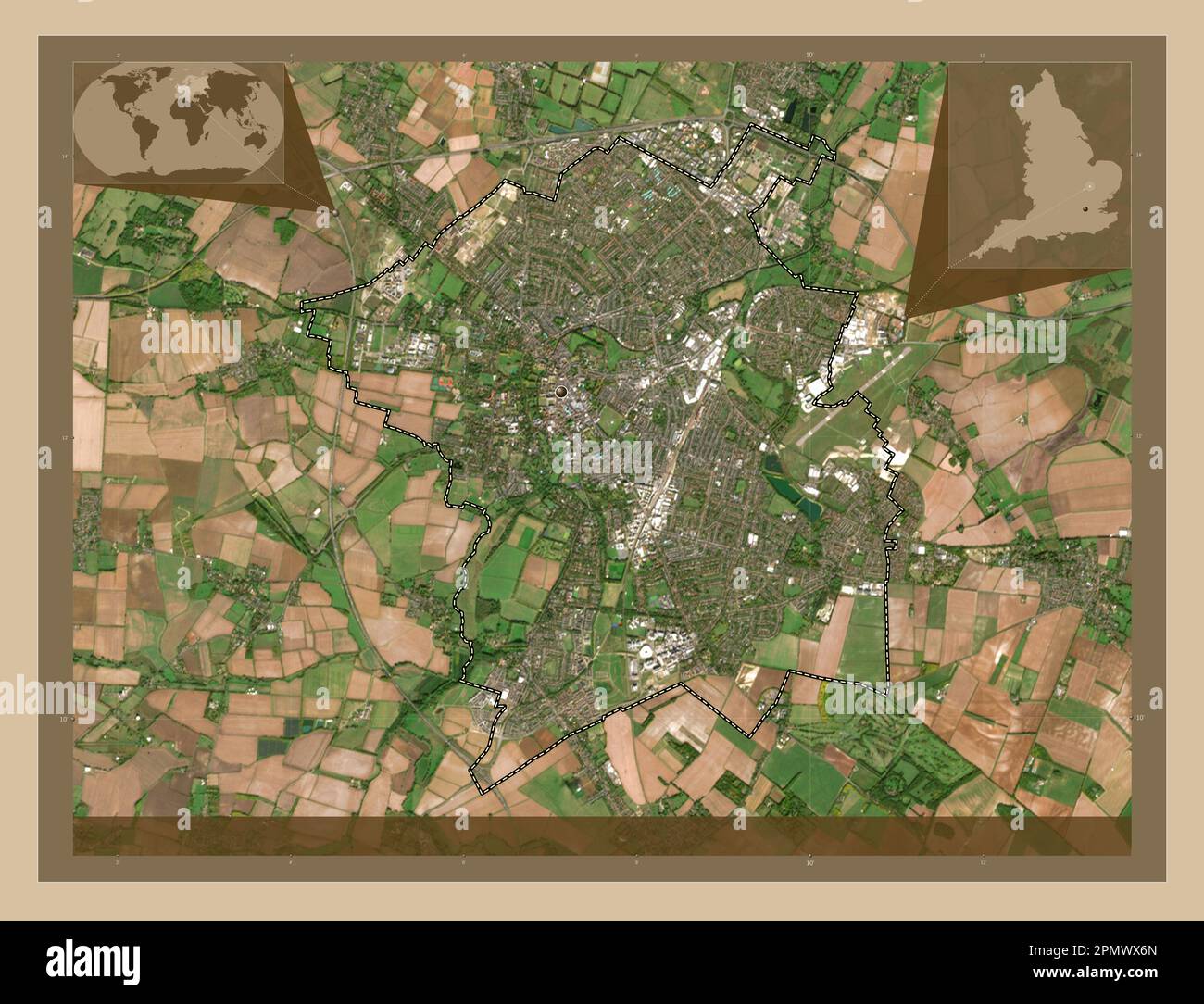 Cambridge, non metropolitan district of England - Great Britain. Low ...