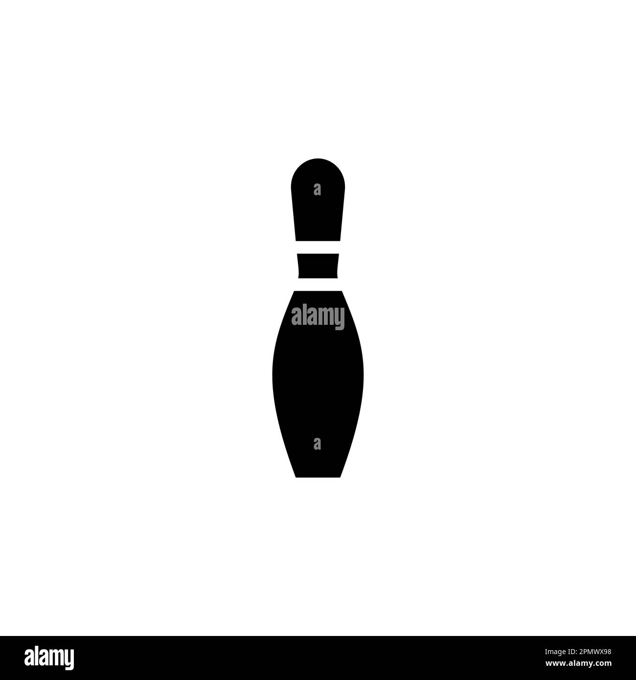 Bowling icon vector. bowling ball and pin icon. bowling pins Stock ...