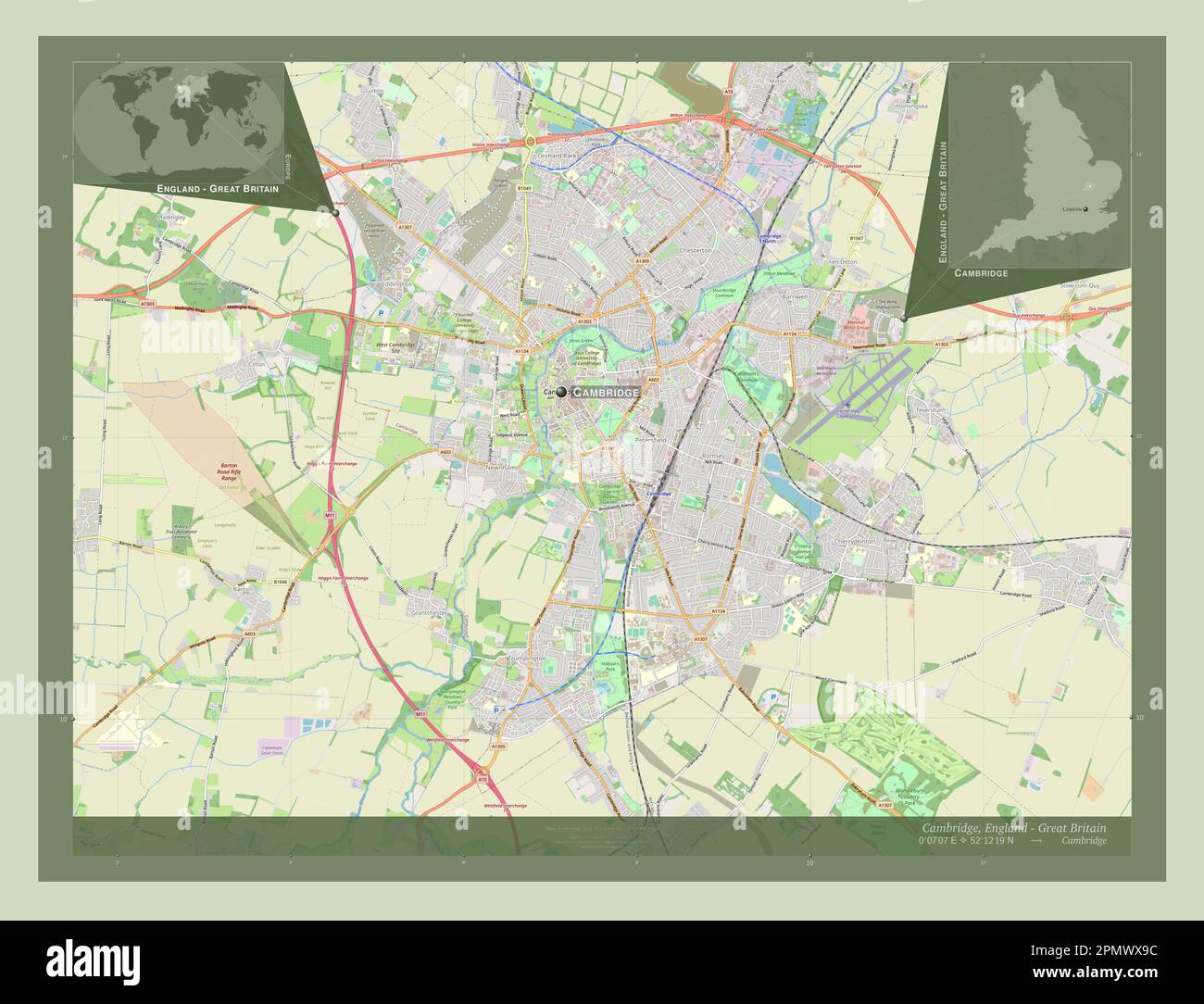 Cambridge, non metropolitan district of England - Great Britain. Open ...