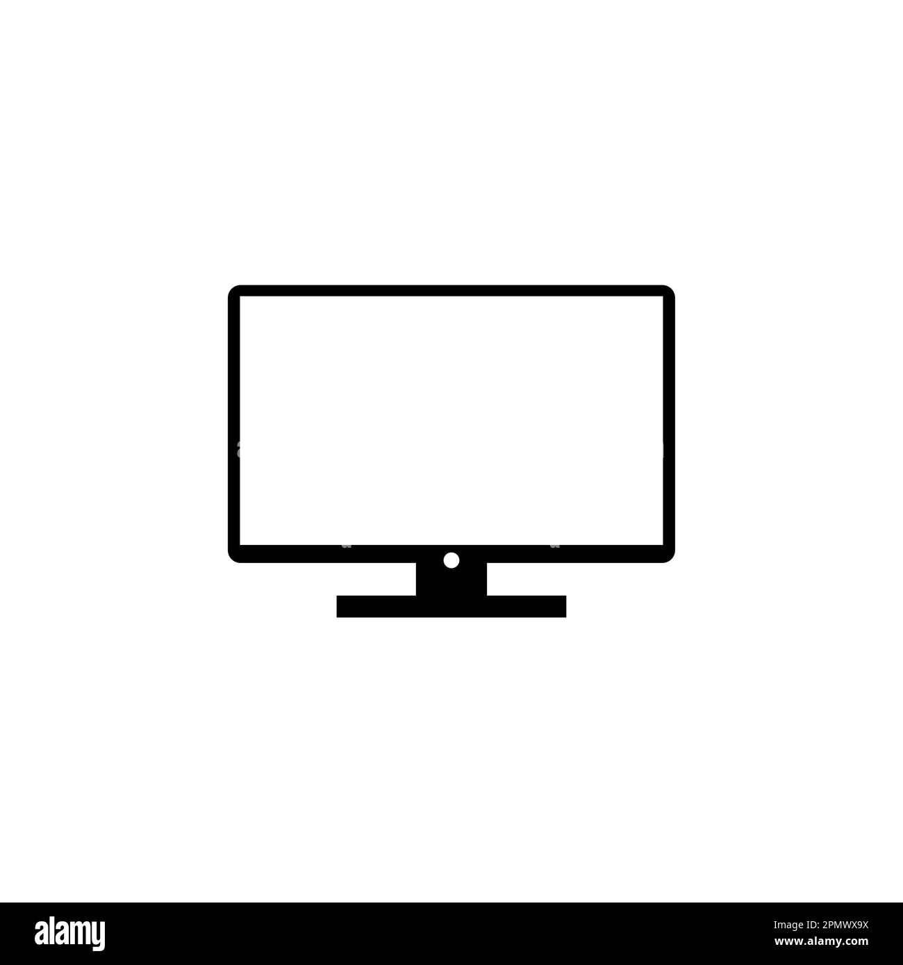 Computer icon vector. computer monitor icon vector Stock Vector Image & Art - Alamy