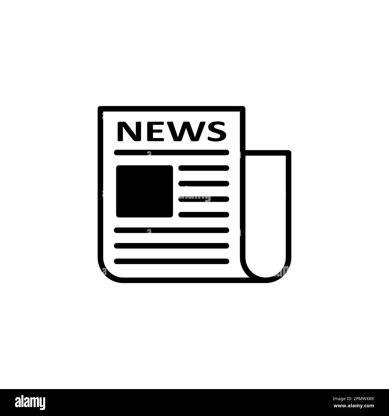 Newspaper icon vector. news paper vector sign Stock Vector Image & Art ...