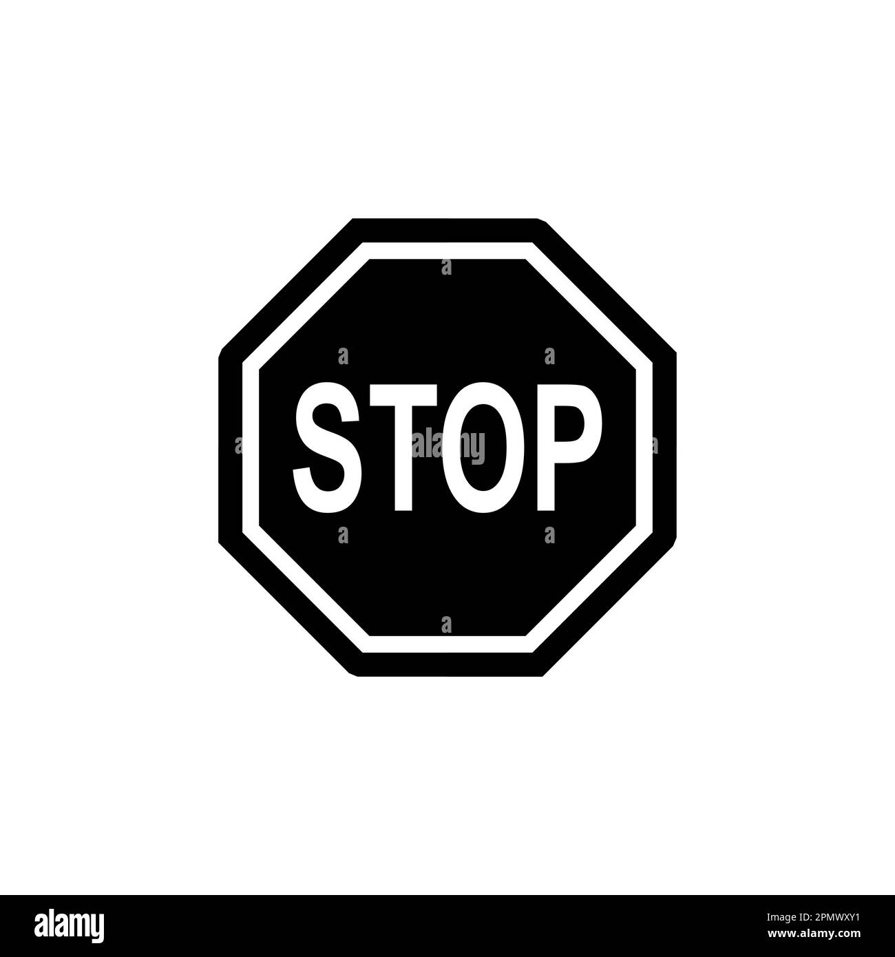 Stop icon vector. stop road sign. hand stop icon vector Stock Vector ...