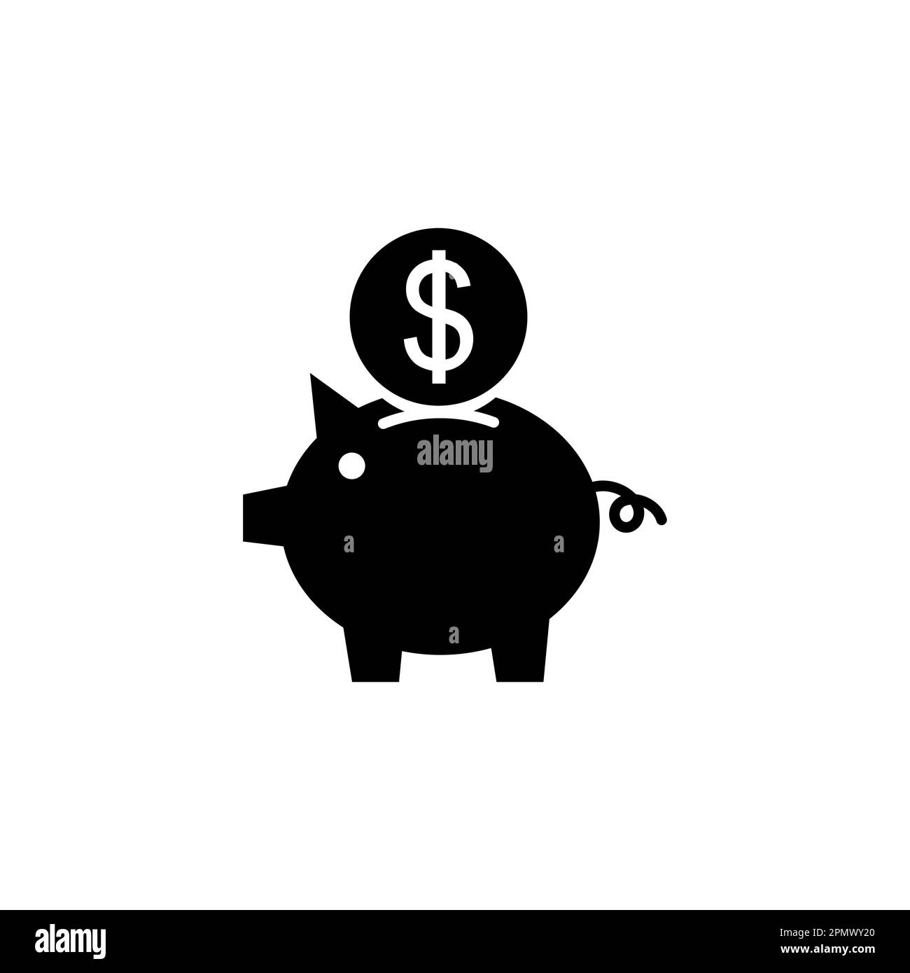 Piggy bank icon vector. piggy money icon Stock Vector Image & Art - Alamy