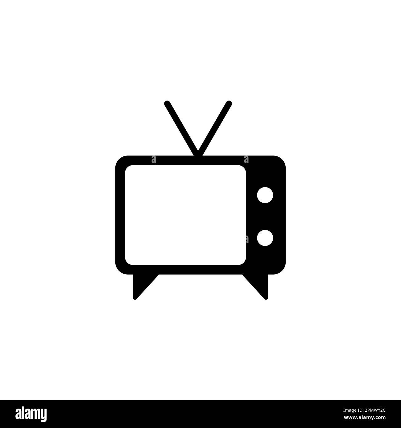 Tv icon vector. television icon vector Stock Vector Image & Art - Alamy