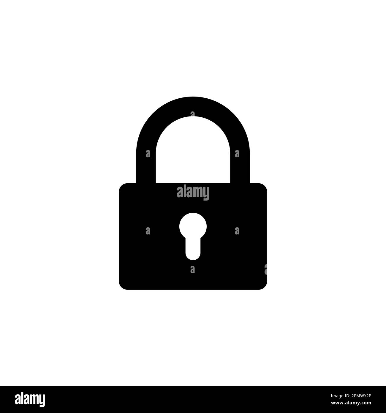 Lock icon vector. Padlock icon vector. Encryption icon. Security symbol ...
