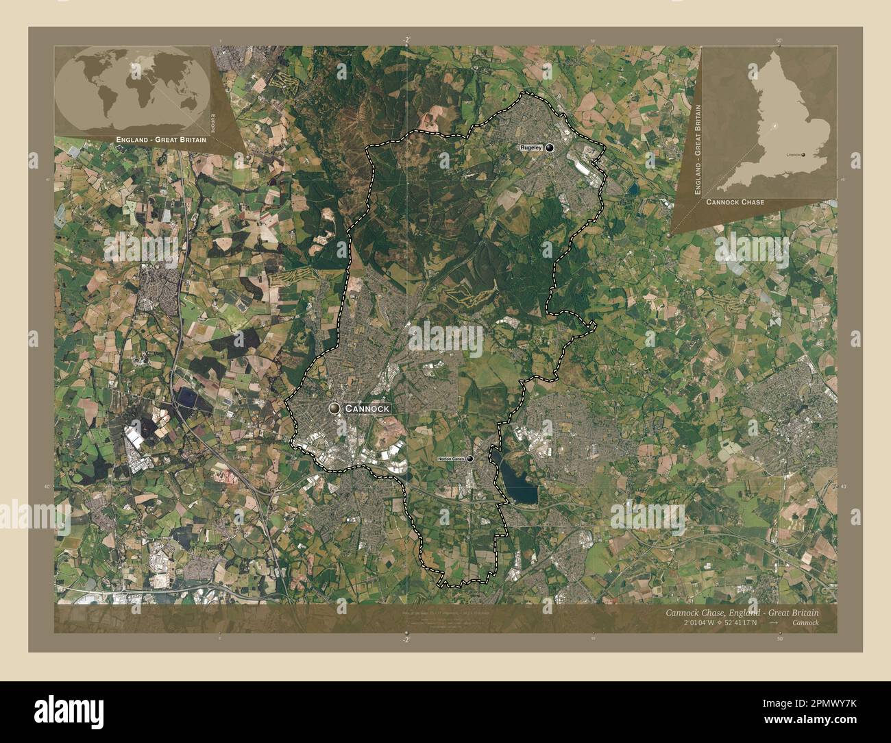 Cannock Chase, non metropolitan district of England - Great Britain ...