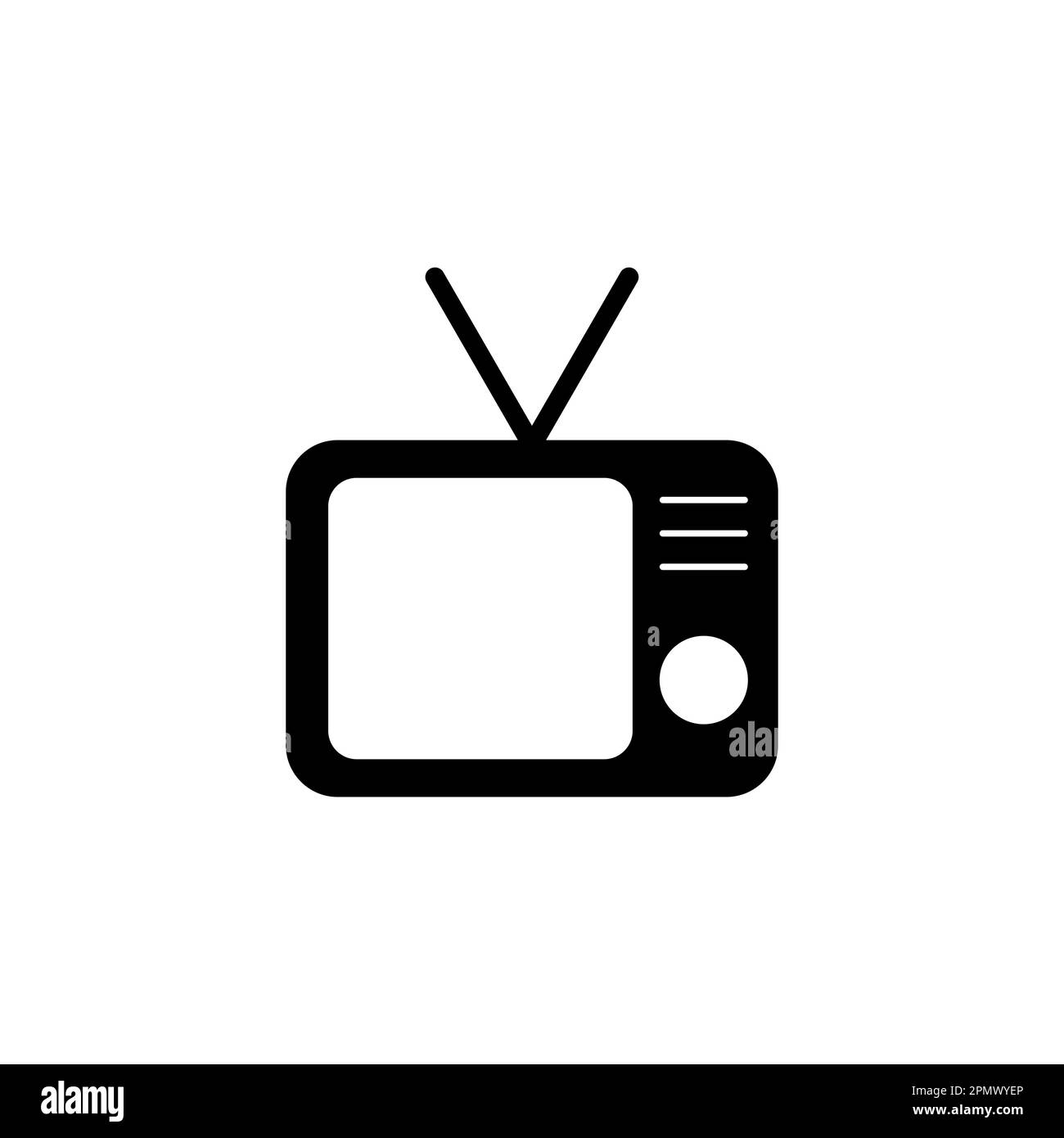 Tv icon vector. television icon vector Stock Vector Image & Art - Alamy