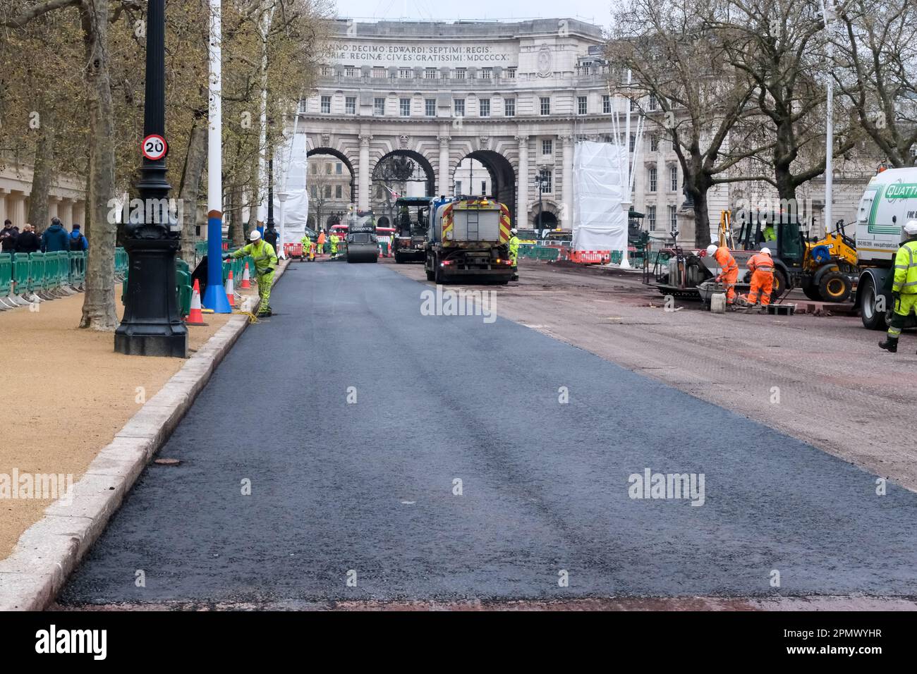 London, UK. 15th April 2023. Preparations for the Coronation of King ...