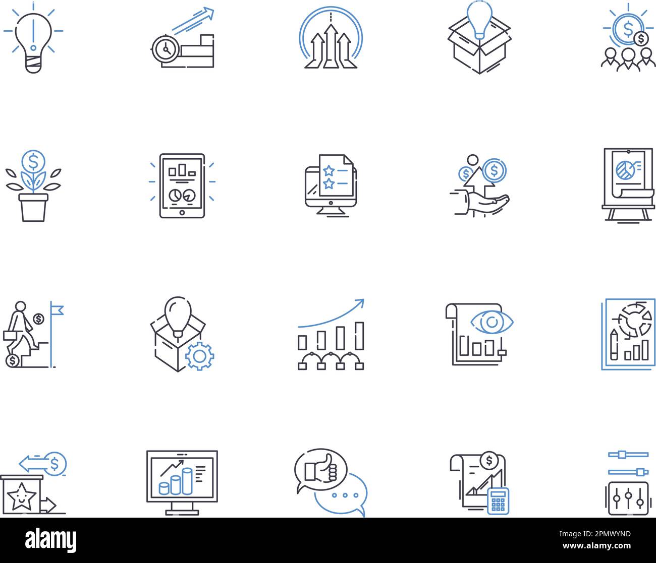 Efficiency outline icons collection. Efficient, Economical, Streamlined ...