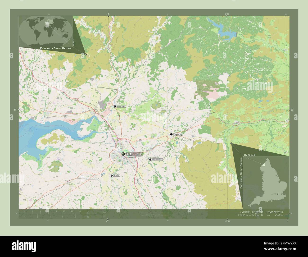 Carlisle, non metropolitan district of England - Great Britain. Open ...