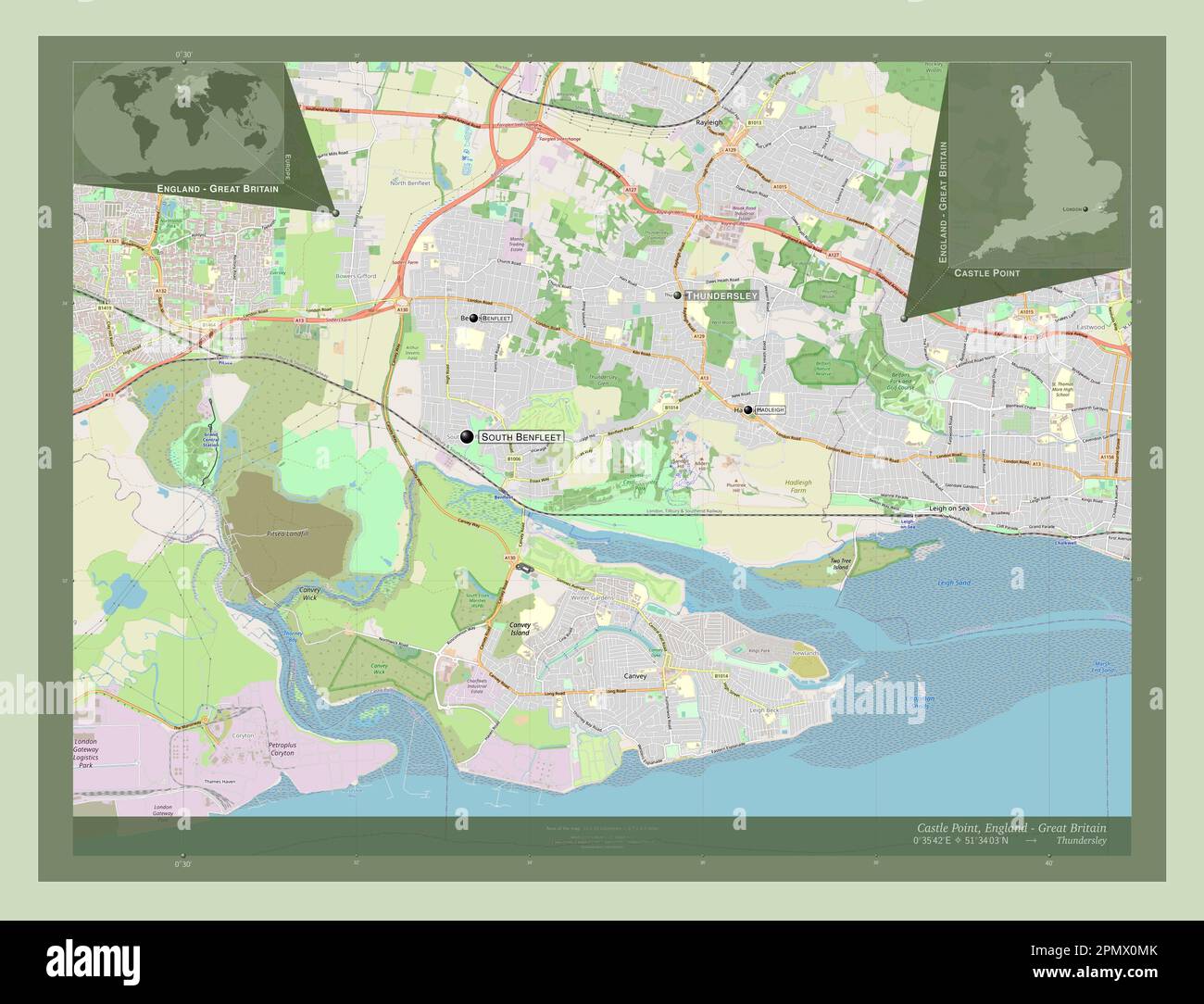 Castle Point, non metropolitan district of England - Great Britain ...