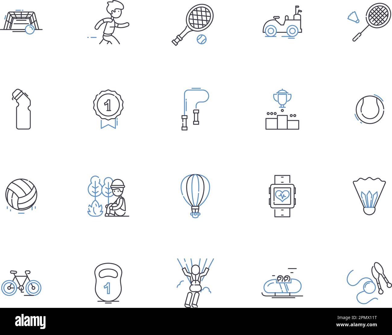 Sport activities outline icons collection. Sports, Activities, Games ...