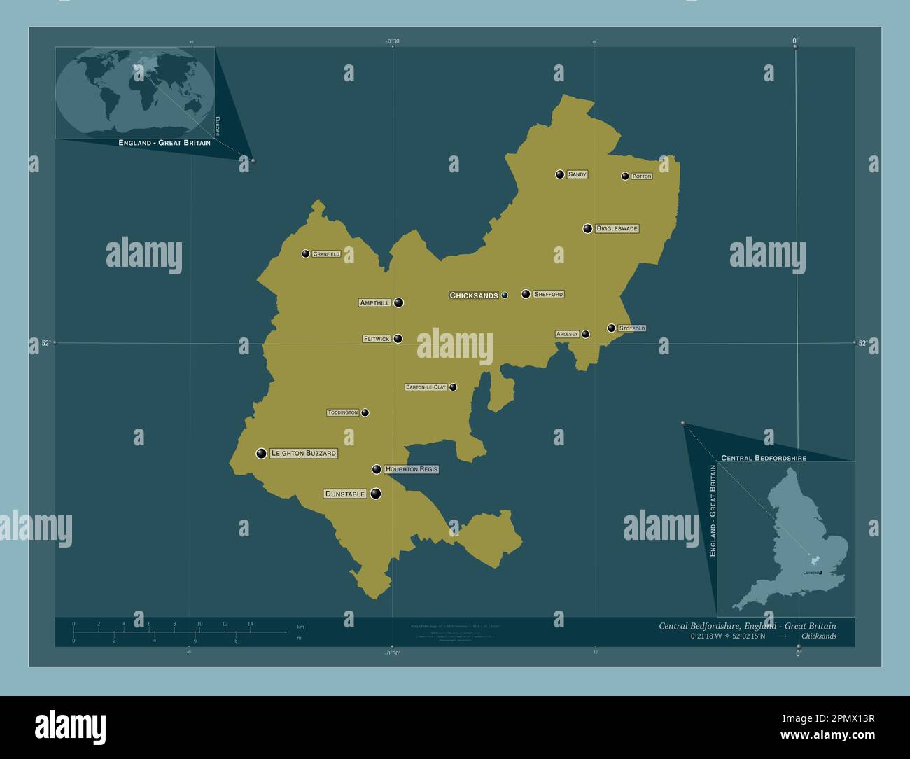 Central Bedfordshire, administrative county of England - Great Britain ...