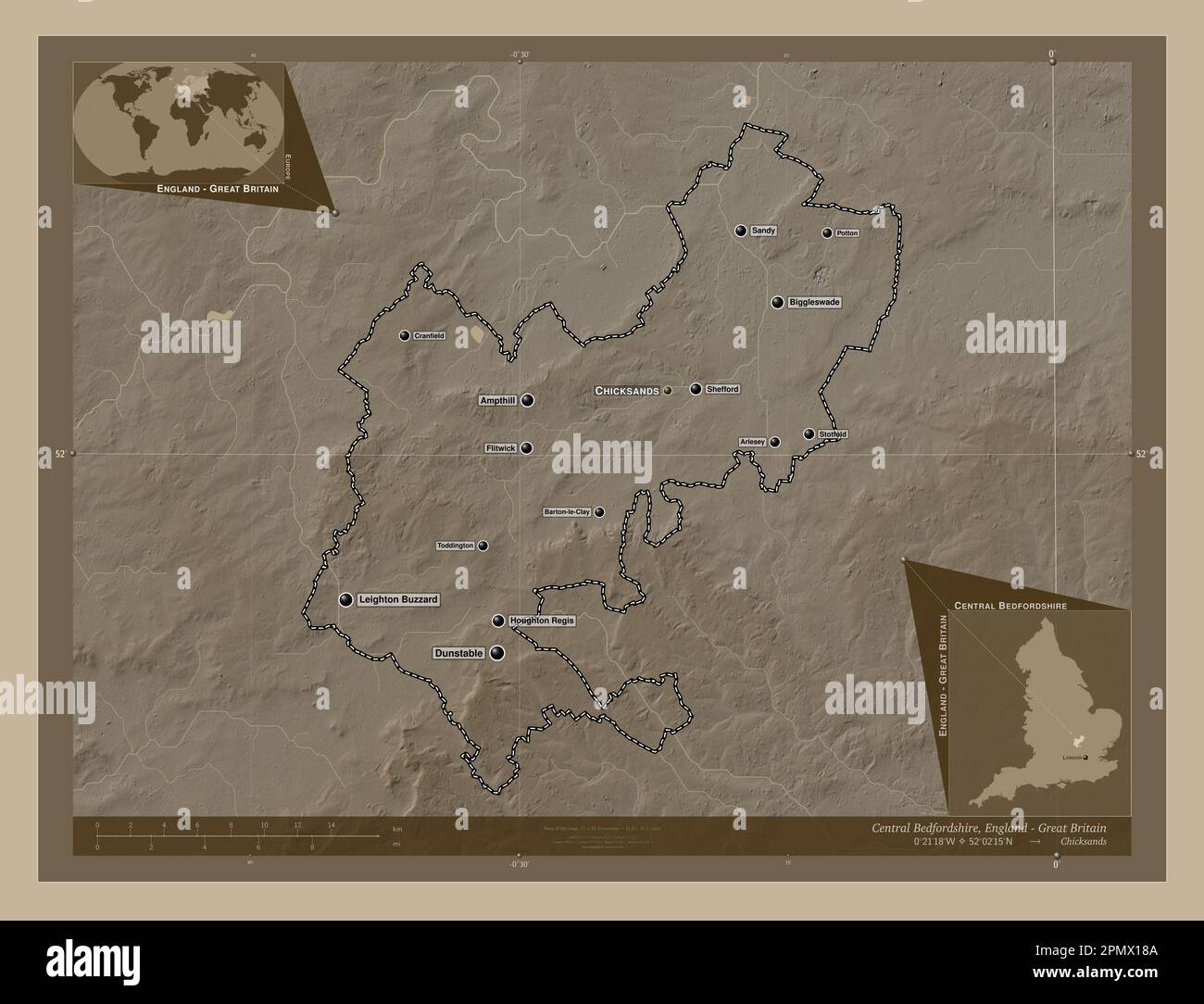Central Bedfordshire, administrative county of England - Great Britain ...