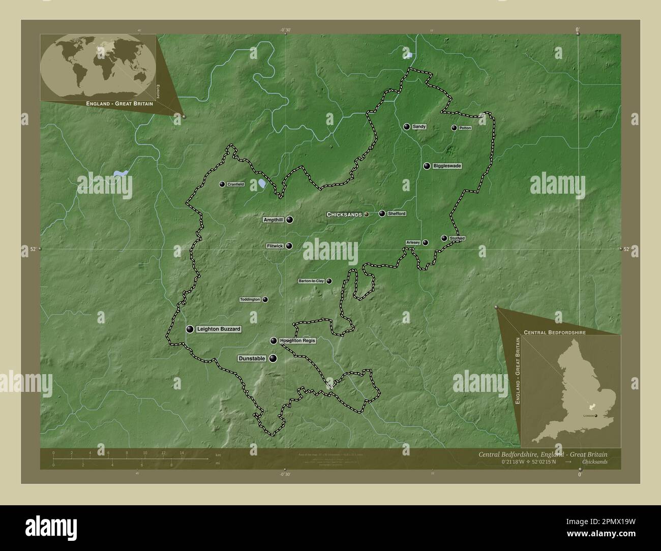 Central Bedfordshire, administrative county of England - Great Britain ...