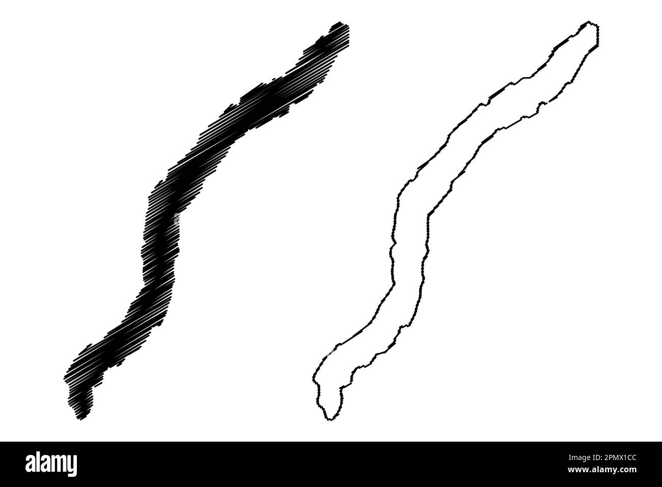 Anderson vector outline map Cut Out Stock Images & Pictures - Alamy