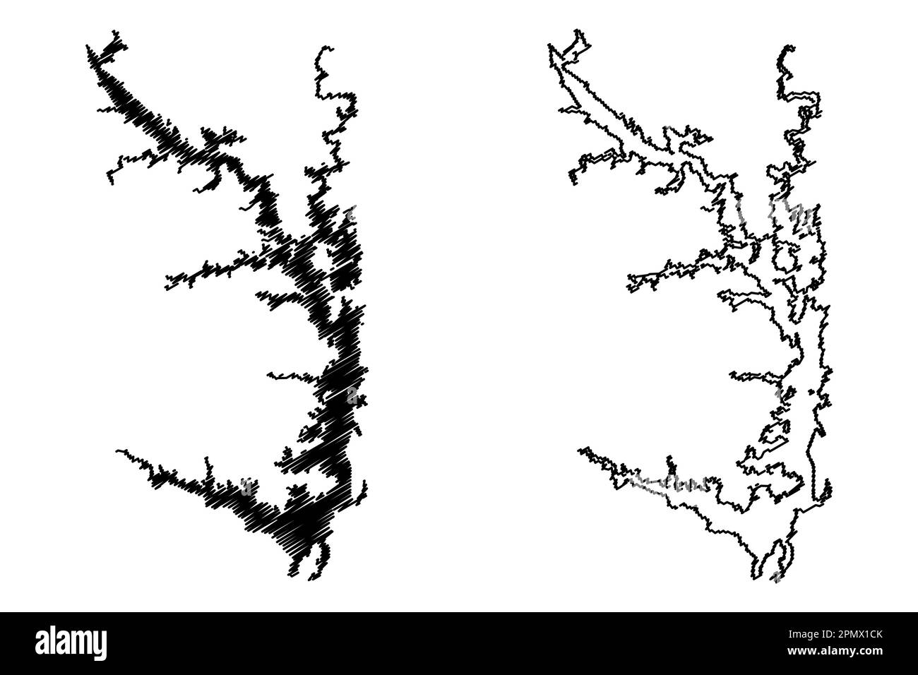 Lake Volta Africa Map