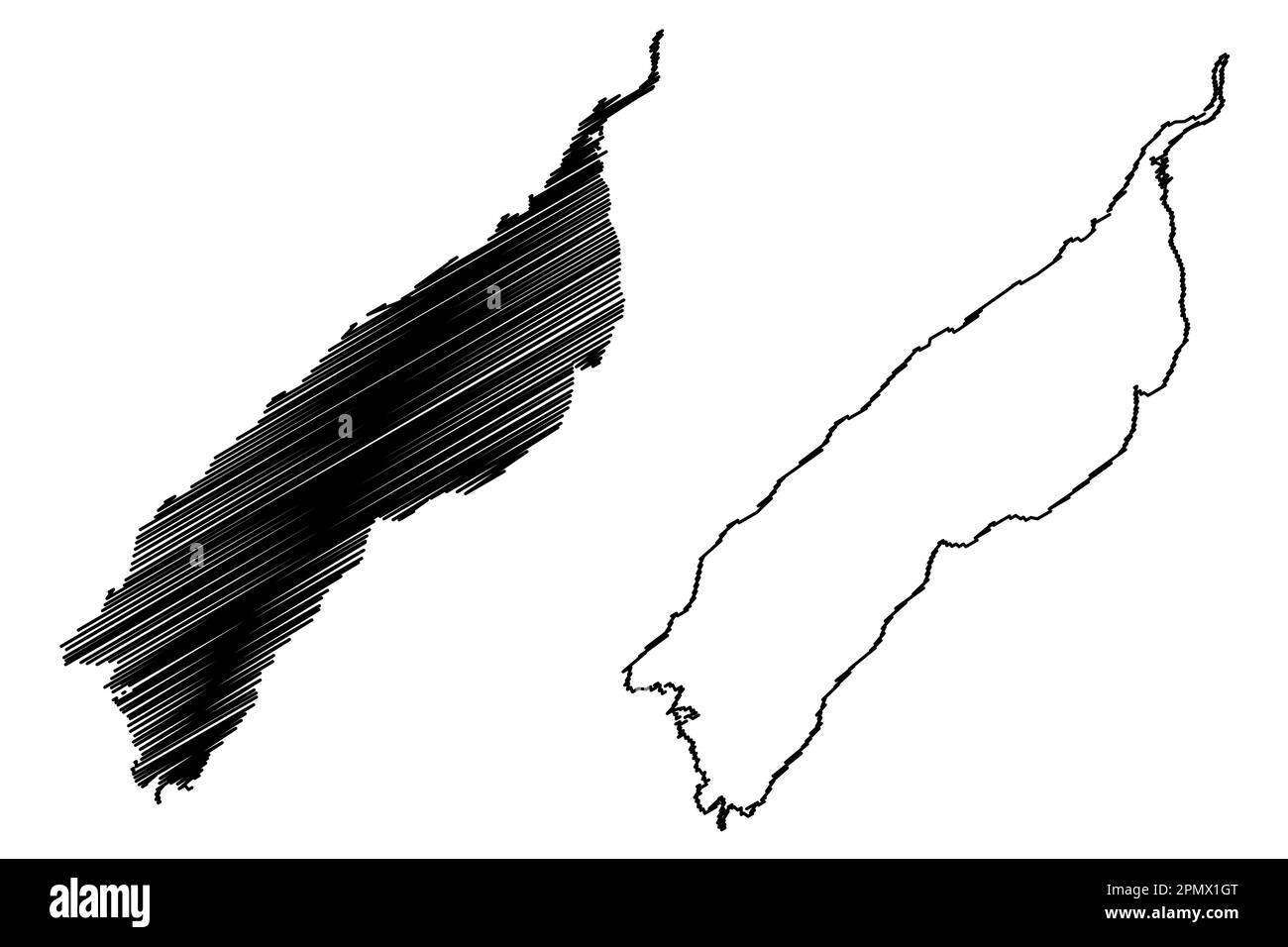 Lake Albert (Africa, Uganda and Democratic Republic of the Congo) map ...
