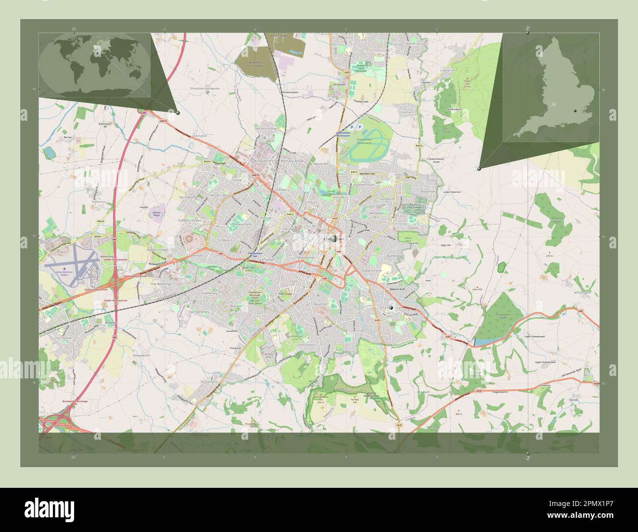 Cheltenham, non metropolitan district of England - Great Britain. Open ...