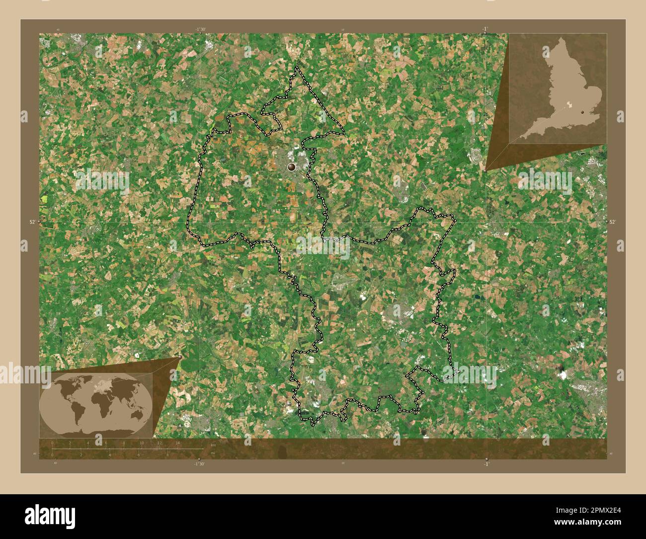 Cherwell, non metropolitan district of England - Great Britain. Low ...