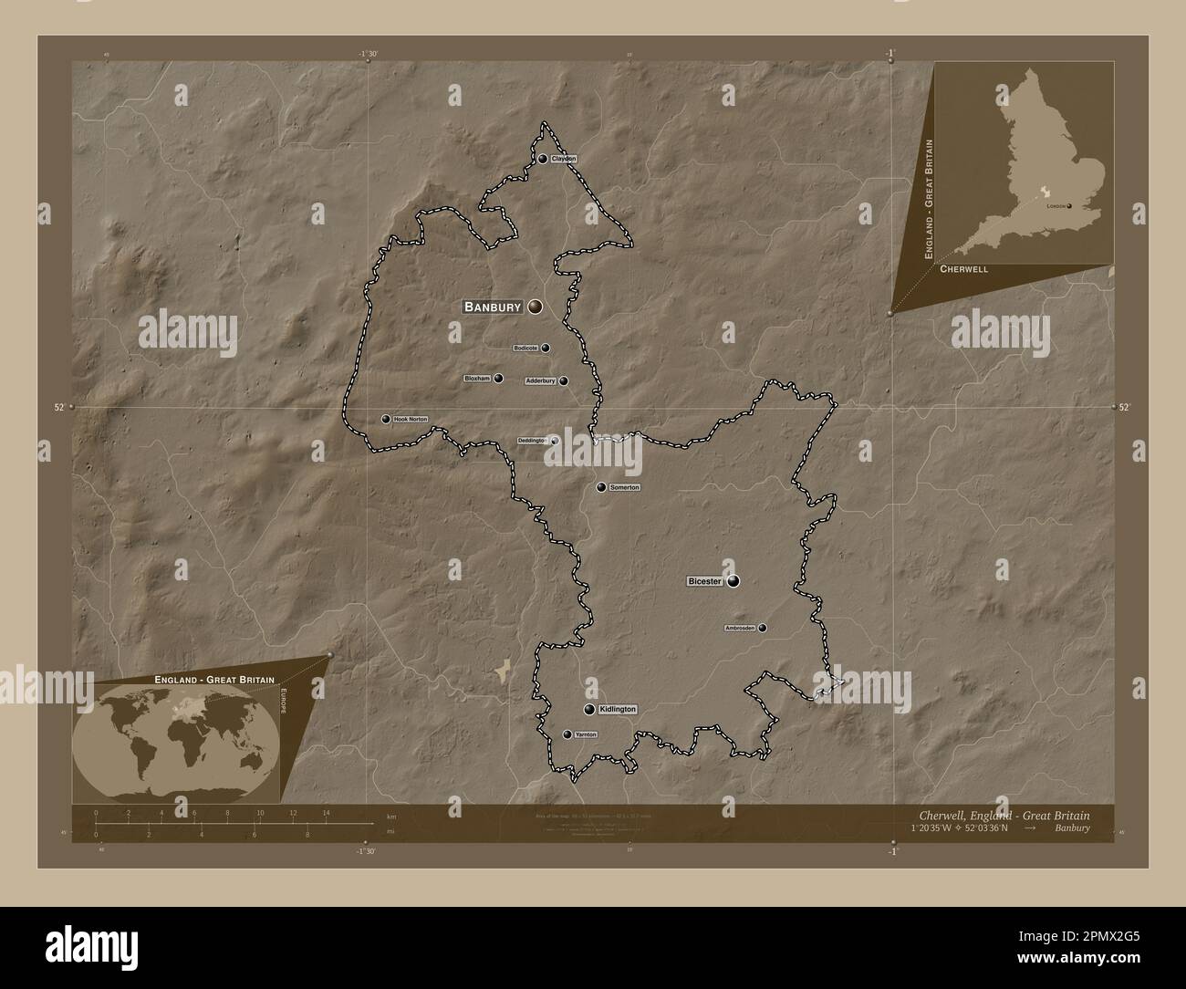 Cherwell, non metropolitan district of England - Great Britain ...