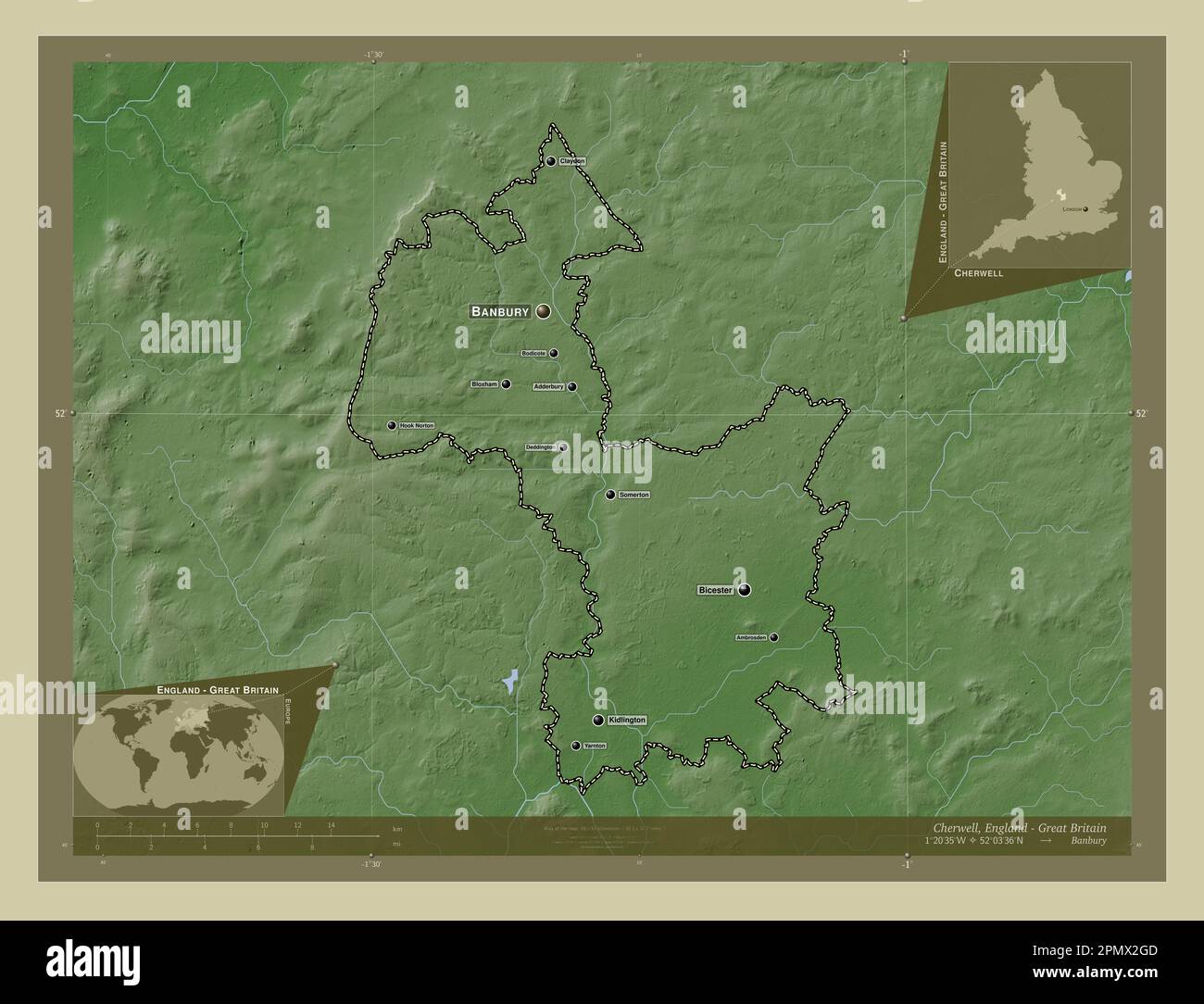 Cherwell, non metropolitan district of England - Great Britain ...