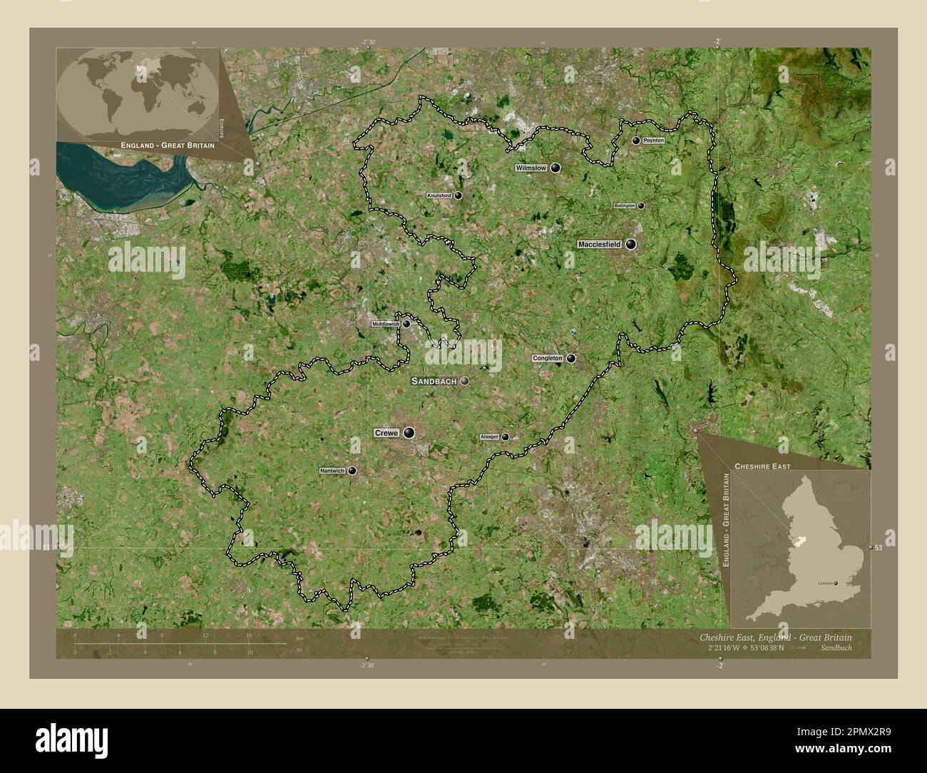 Cheshire East, administrative county of England - Great Britain. High ...