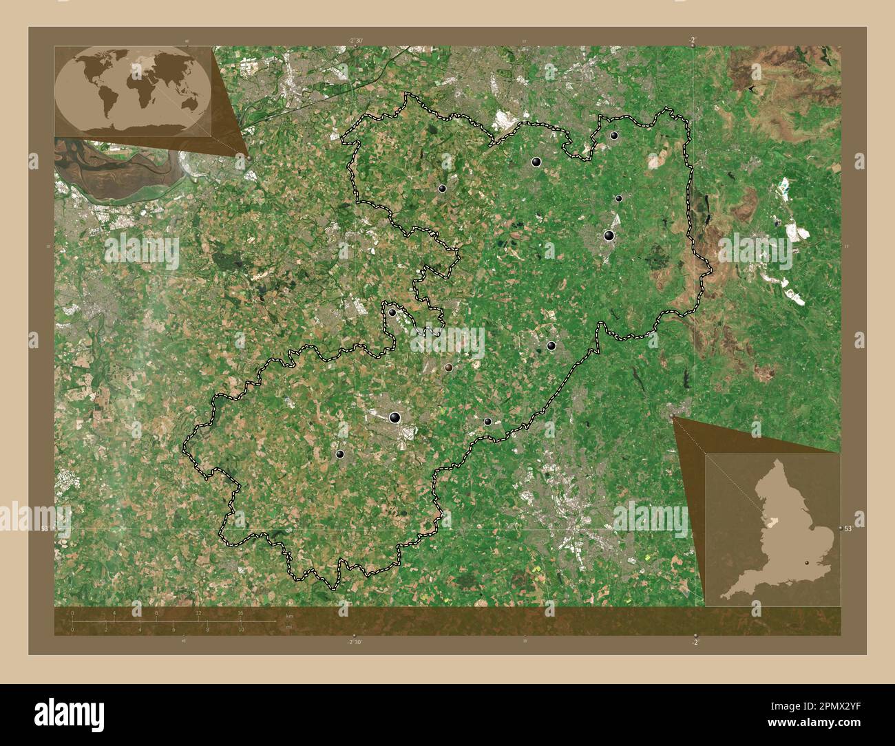 Cheshire East, administrative county of England - Great Britain. Low ...
