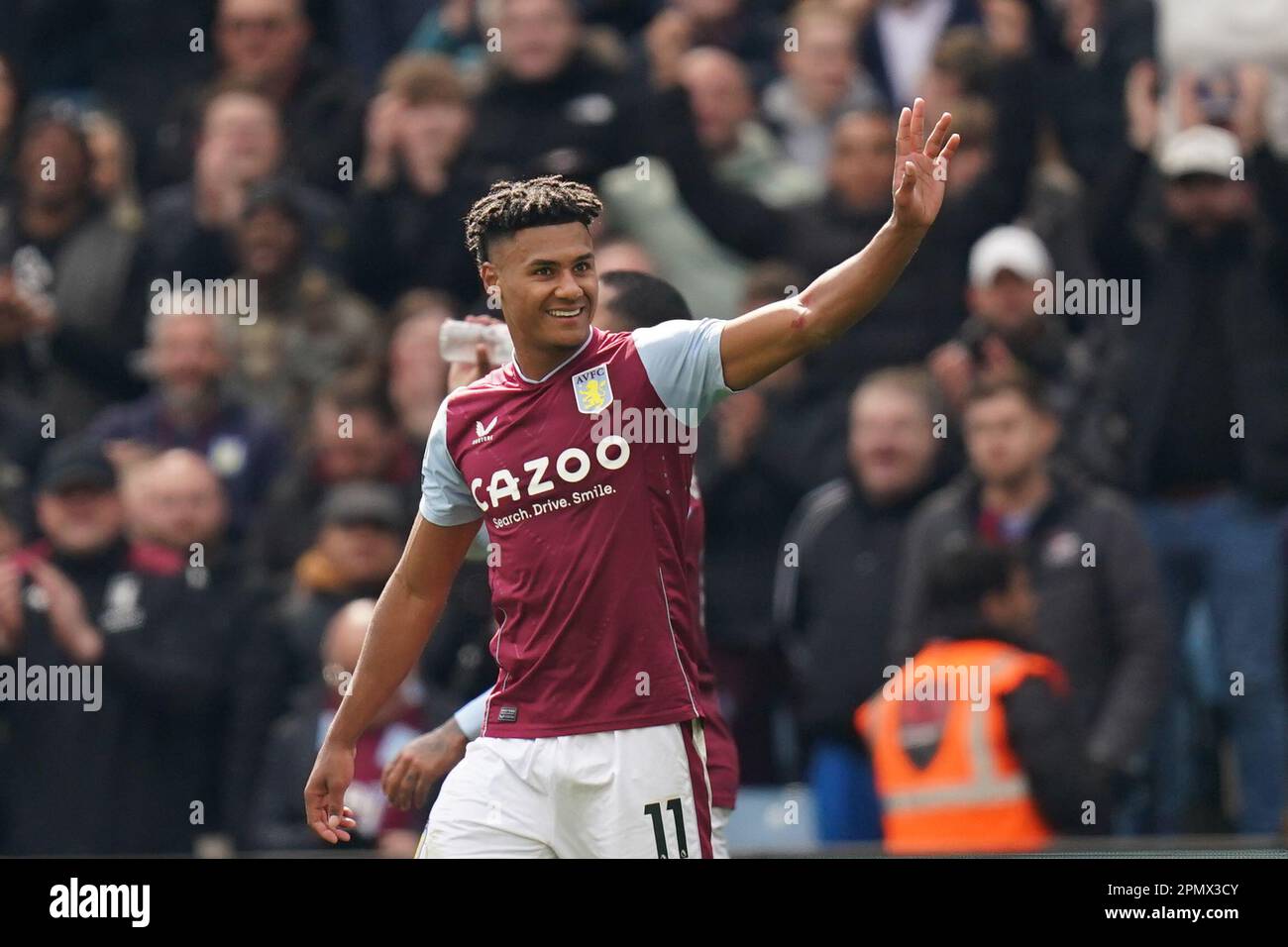 Aston Villa's Ollie Watkins celebrates after scoring his sides third ...