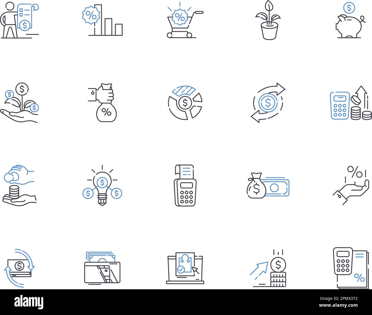 Sales system outline icons collection. Sale, System, Automated, Process ... Sales system outline icons collection. Sale, System, Automated, Process ...