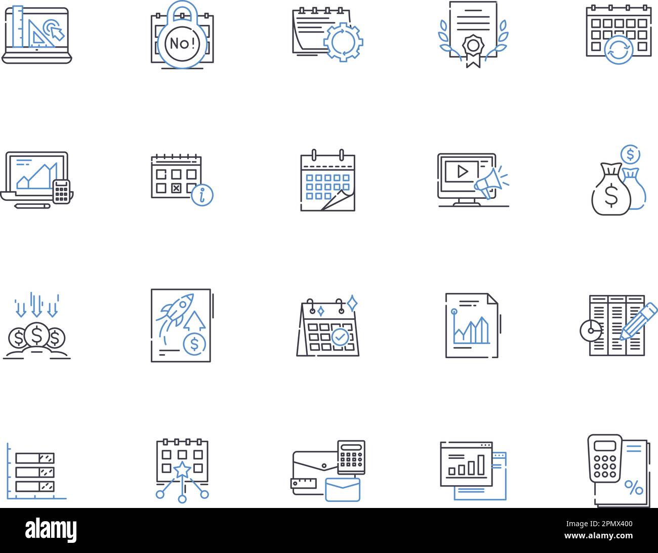 Calendar outline icons collection. Calendar, Agenda, Date, Time ...