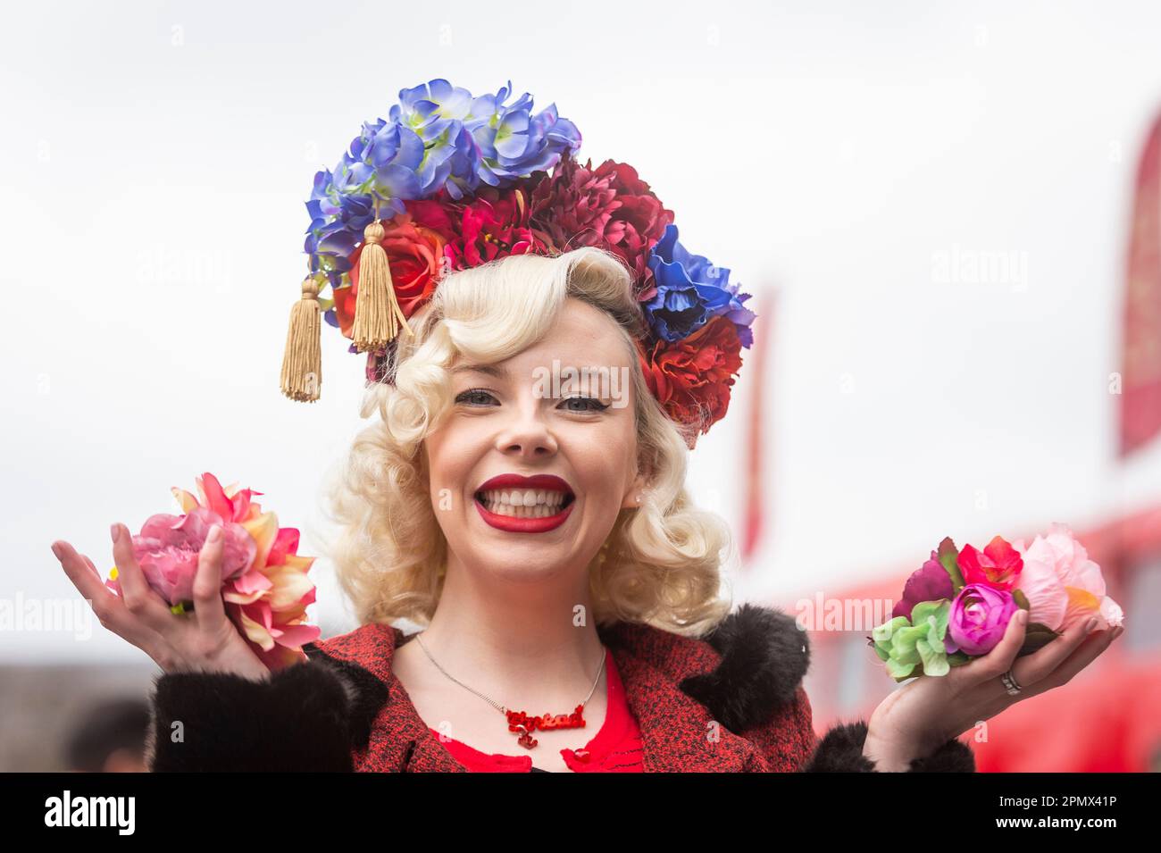 London, UK. 15 April 2023. Stallholder Sinead Doherty of Self Raising ...