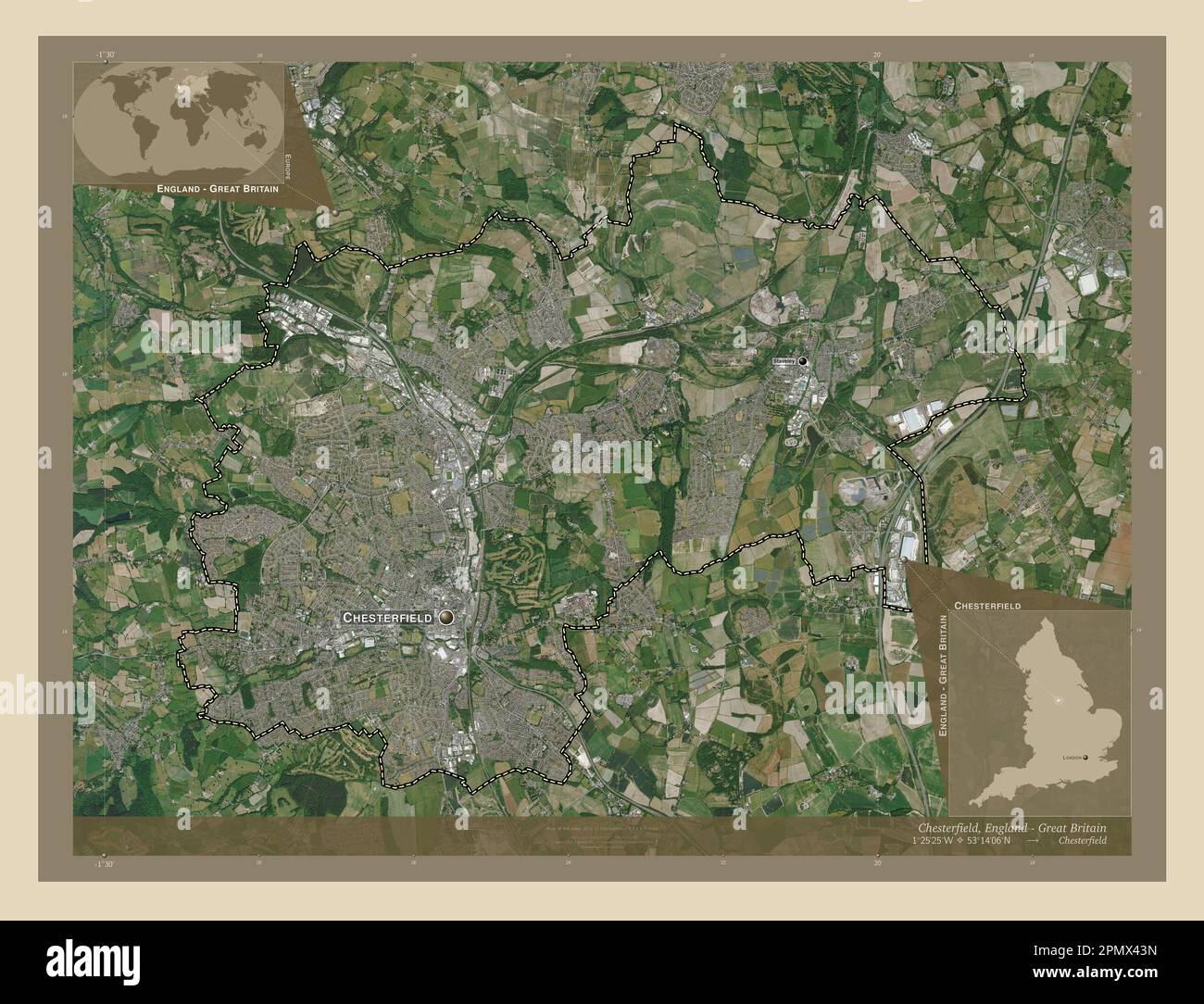 Chesterfield, non metropolitan district of England - Great Britain ...
