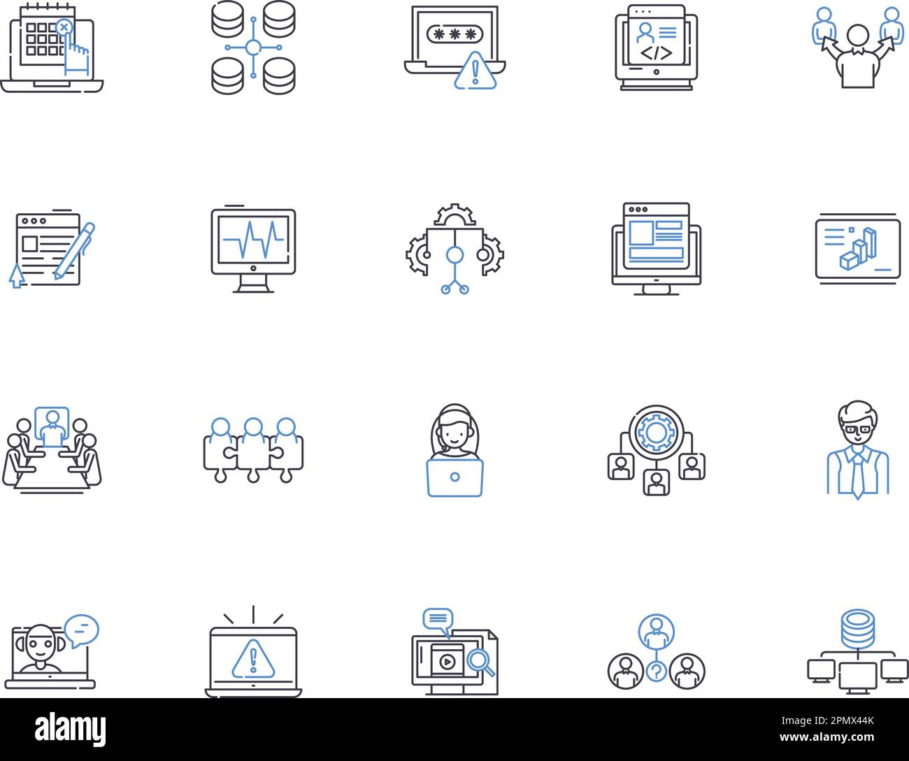Digital marketing outline icons collection. Digital, Marketing, SEO ...