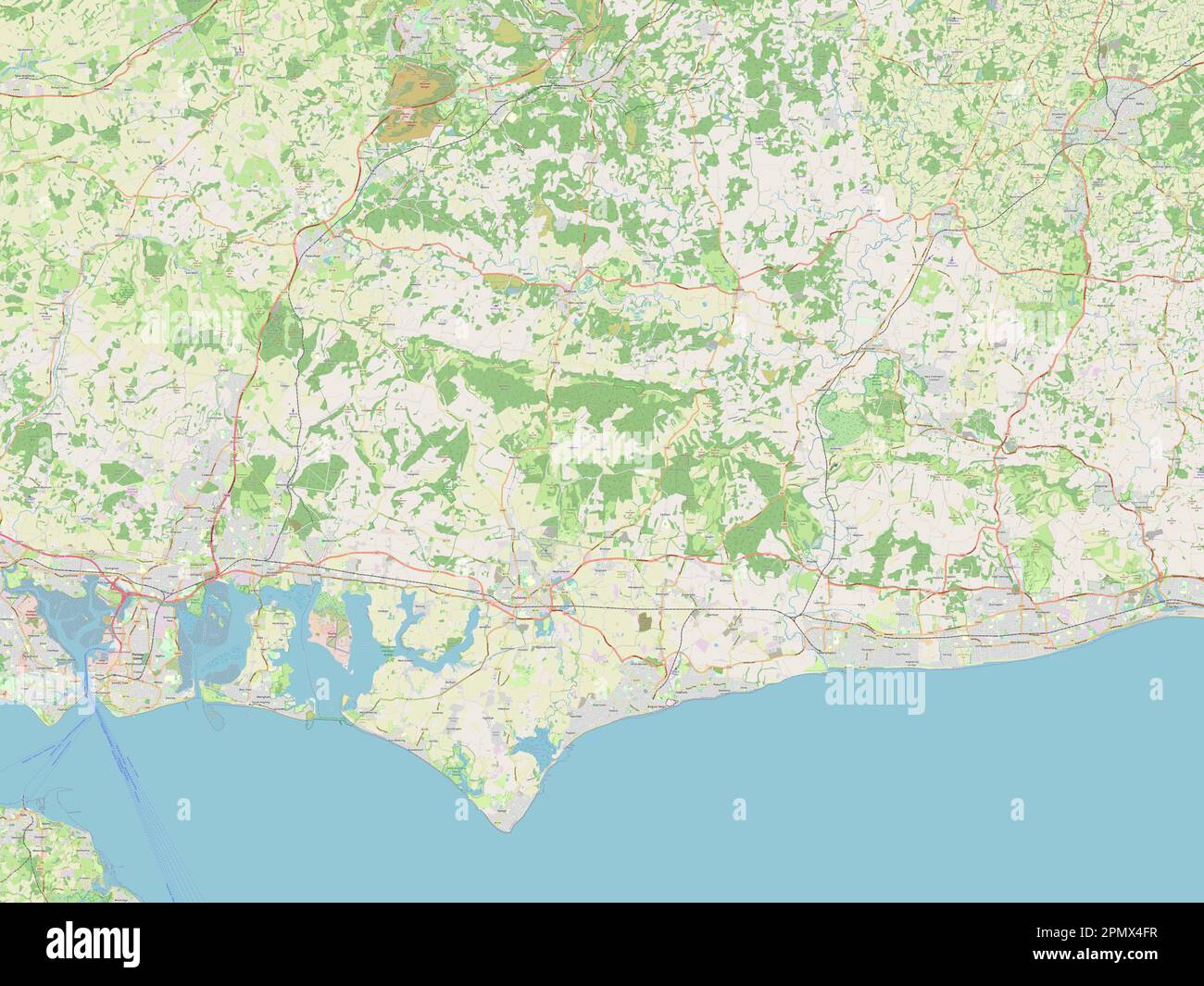 Map of bosham hi-res stock photography and images - Alamy
