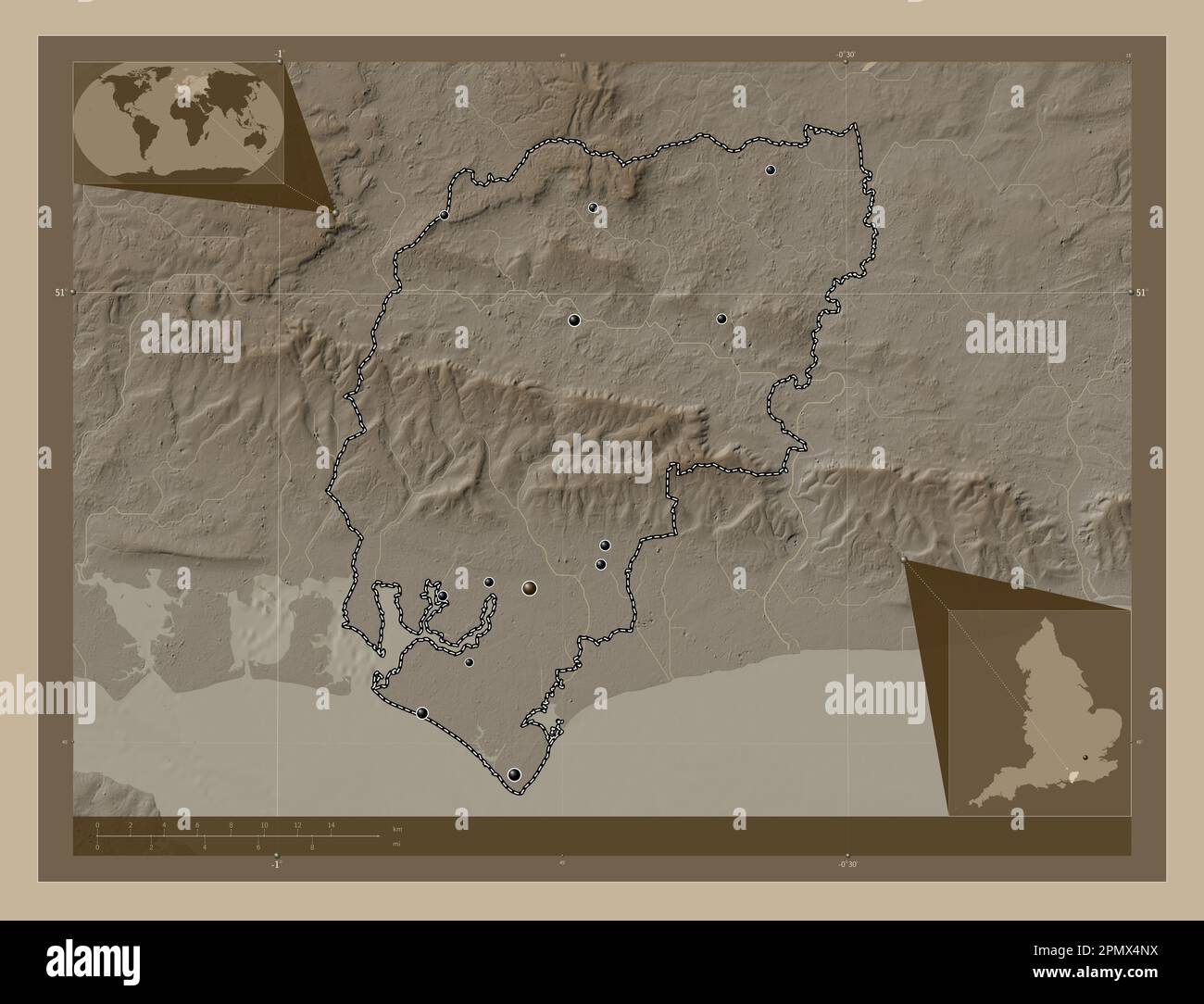 Map of midhurst hi-res stock photography and images - Alamy