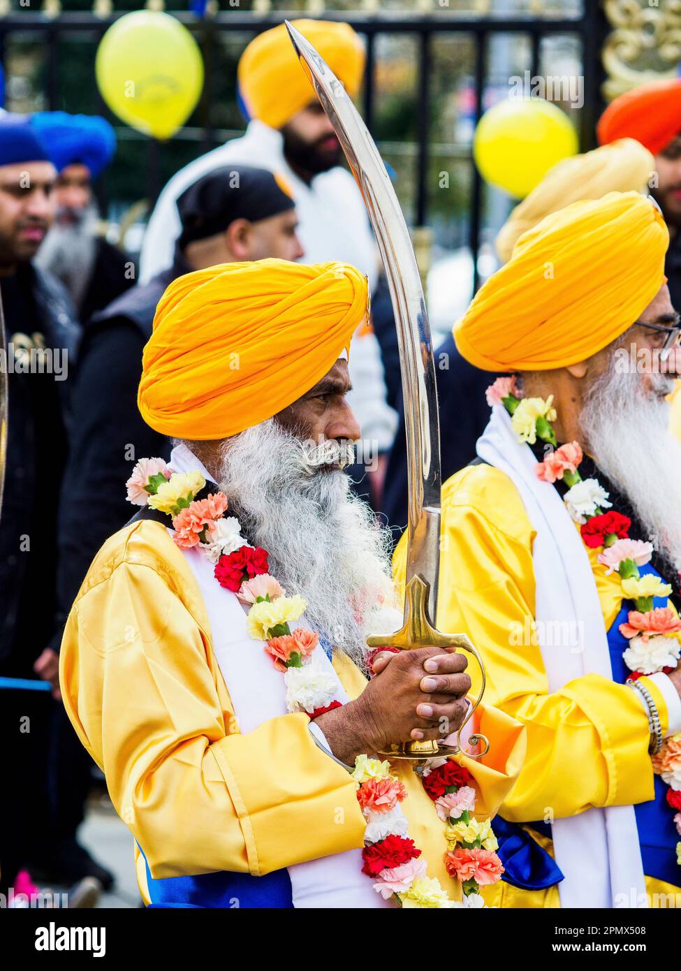 Gravesend, Kent, UK. 15th Apr, 2023. Vaisakhi is a harvest festival for people of northern India ...