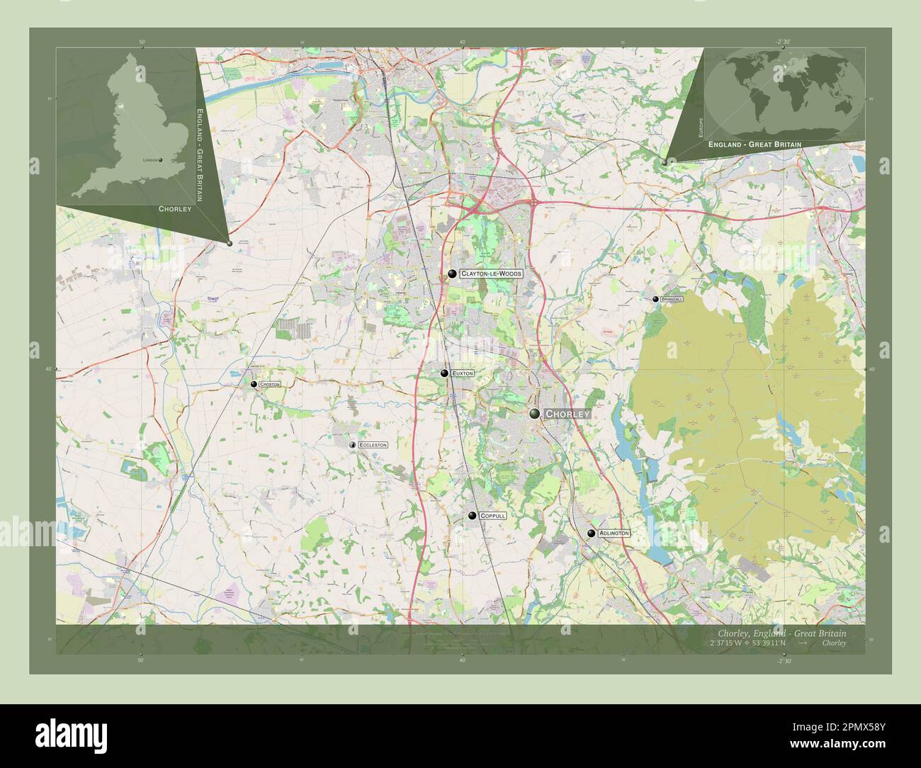Chorley, non metropolitan district of England - Great Britain. Open ...