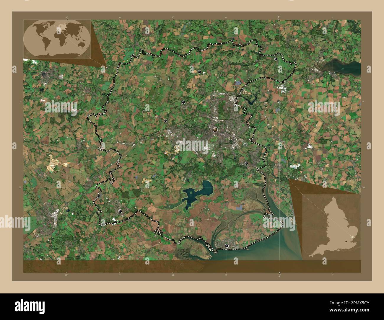 Map of west mersea hi-res stock photography and images - Alamy