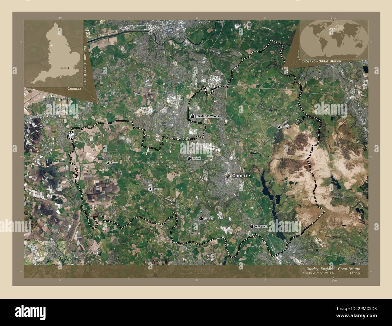 Chorley, non metropolitan district of England - Great Britain. High ...