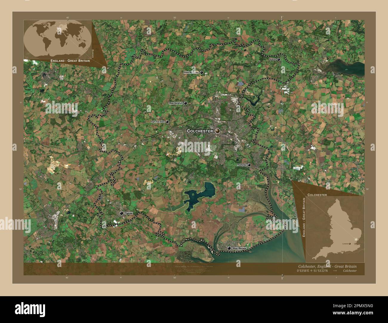 Colchester, non metropolitan district of England - Great Britain. Low ...