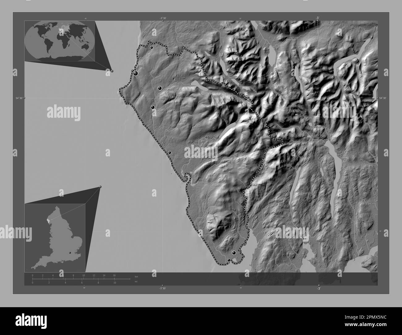 Copeland, non metropolitan district of England - Great Britain. Bilevel ...