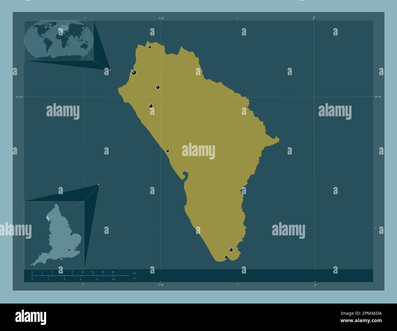 Copeland, non metropolitan district of England - Great Britain. Solid ...