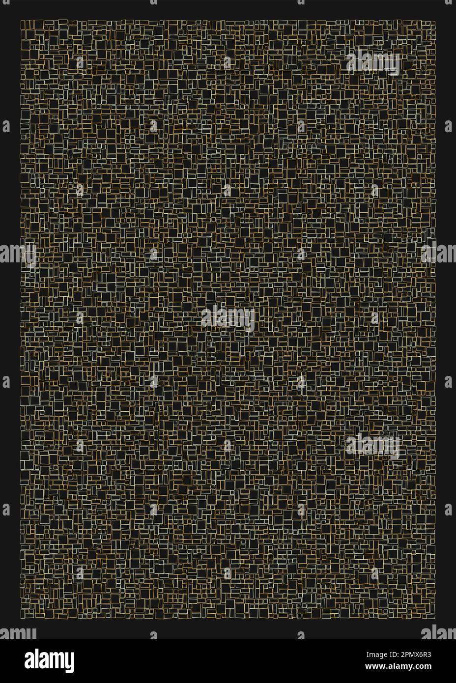 Abstract Offset Quads generative art background art illustration Stock ...