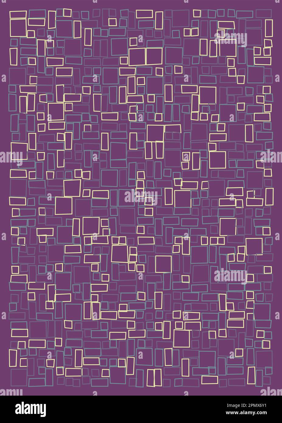 Abstract Offset Quads generative art background art illustration Stock ...