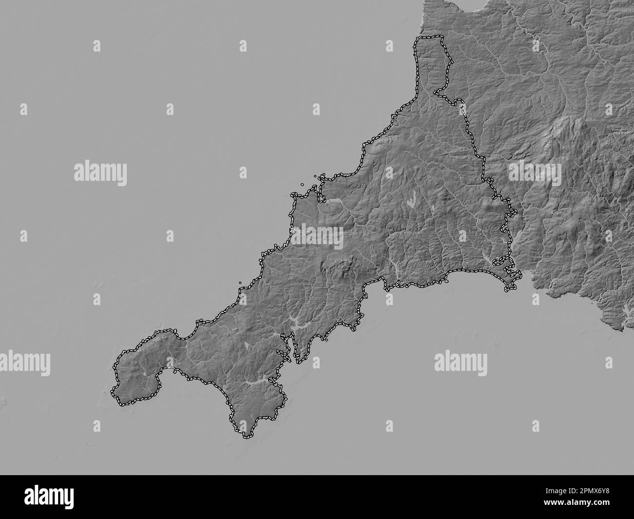 Cornwall, administrative county of England - Great Britain. Bilevel ...