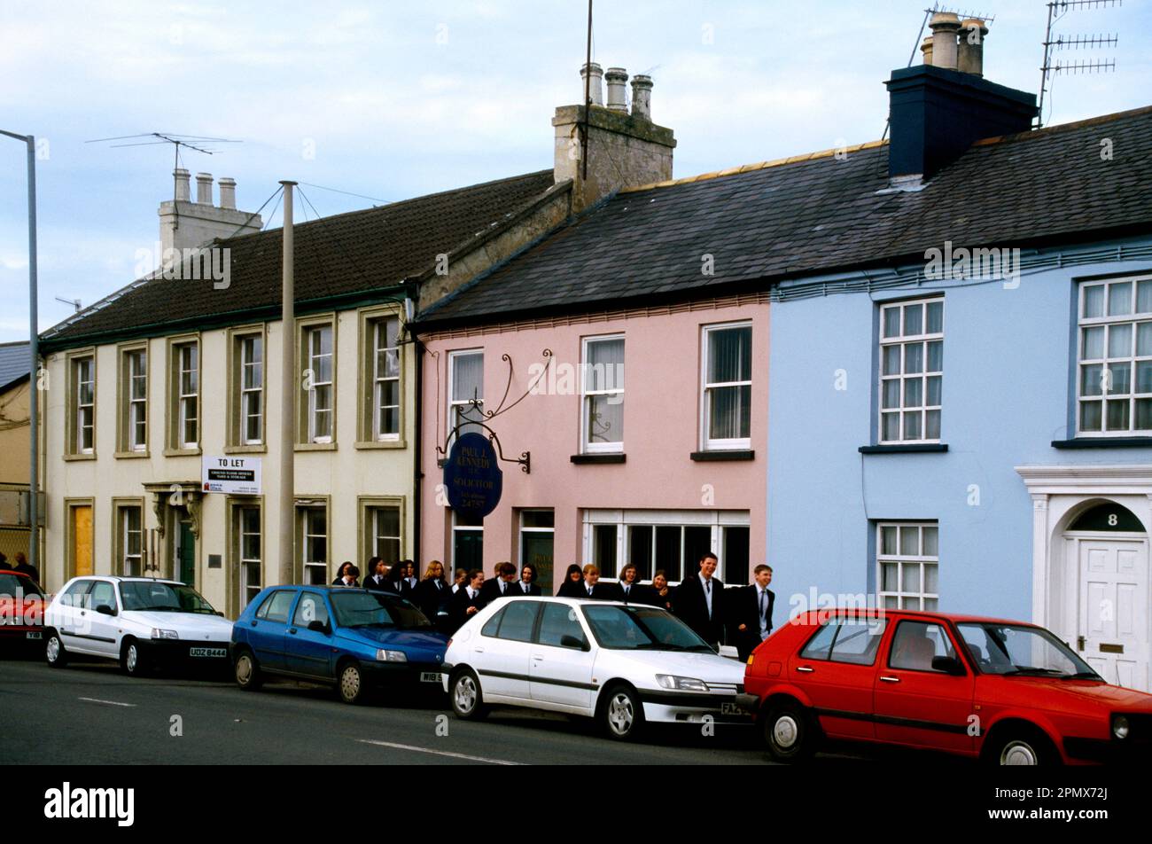 Banbridge County Down Northern Ireland Teenage School Children Walking ...