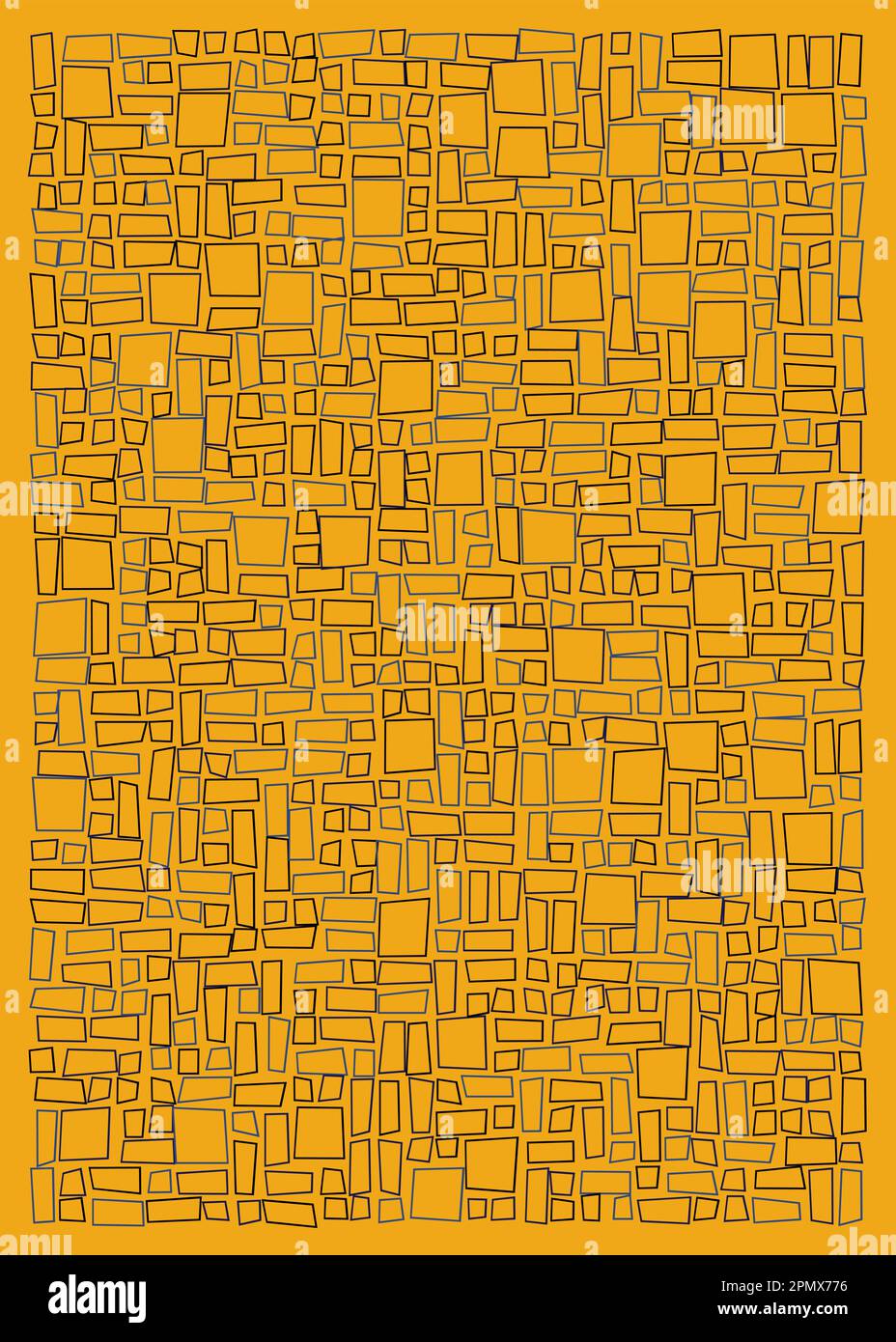 Abstract Offset Quads generative art background art illustration Stock ...