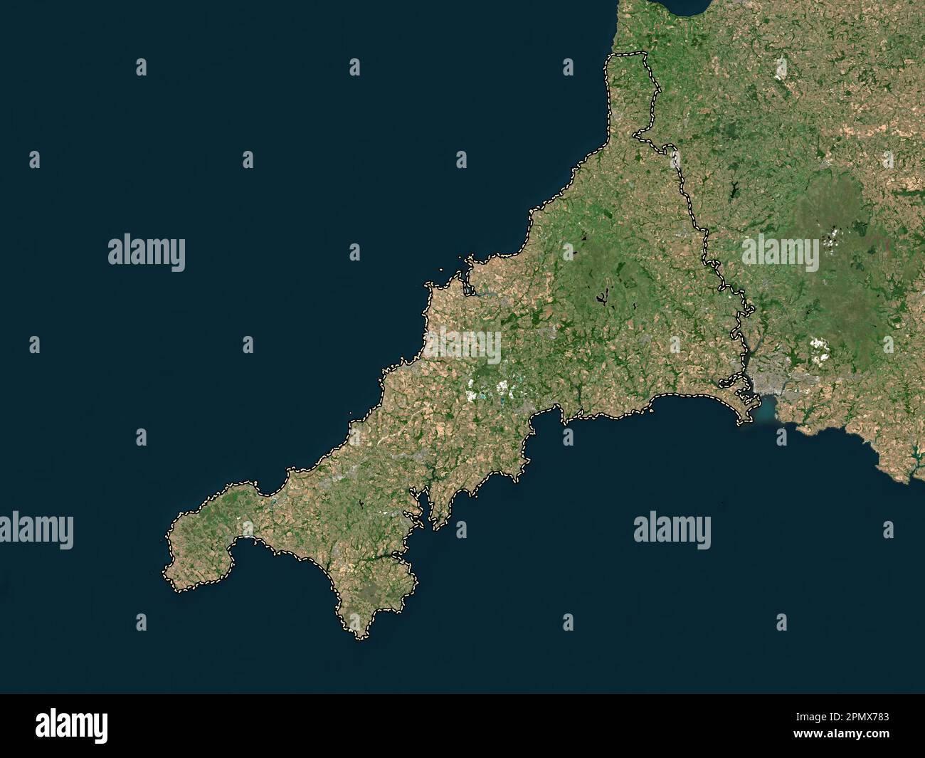 Cornwall, administrative county of England - Great Britain. Low ...