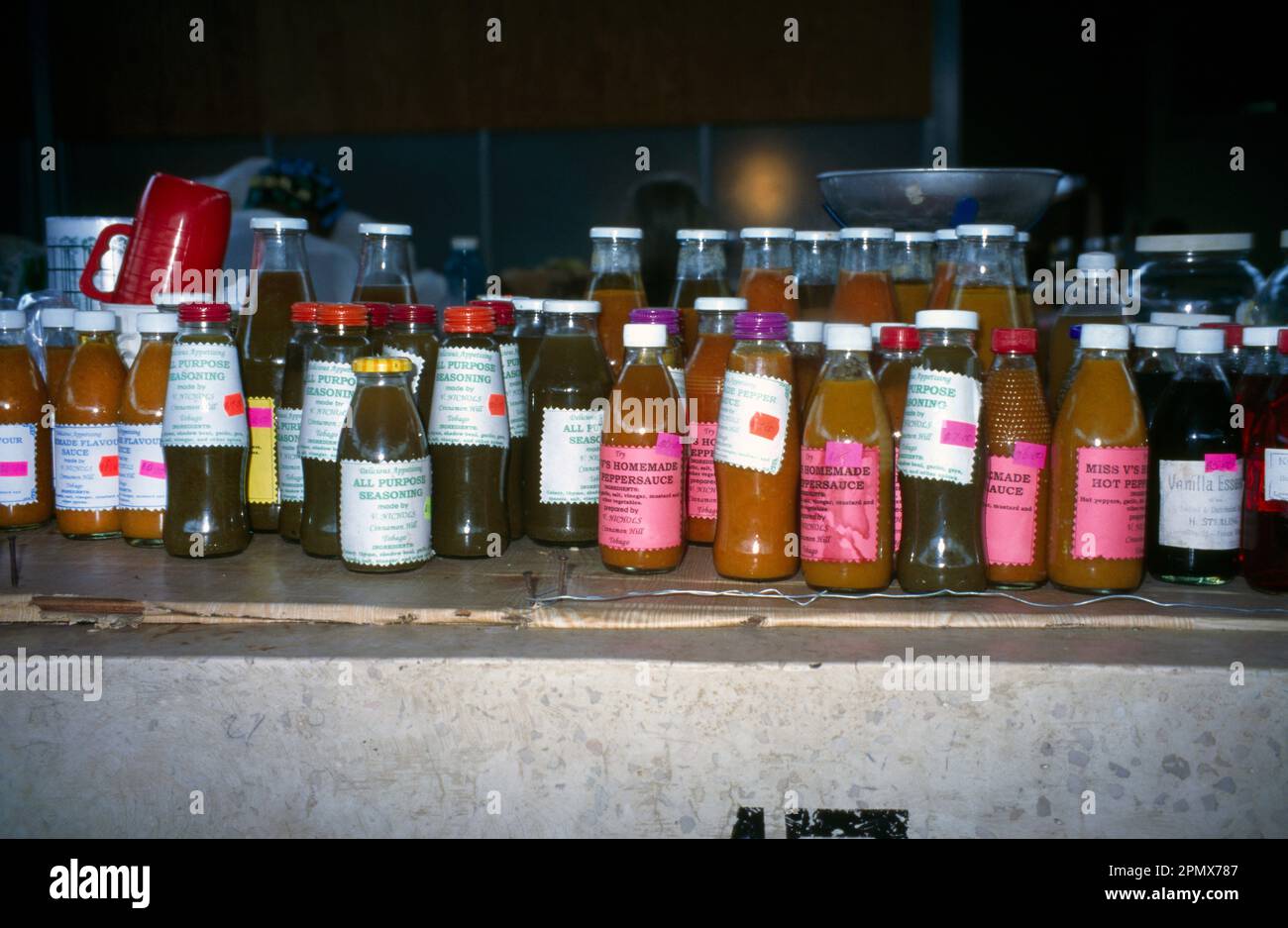 Homemade Peppersauce and All Purpose Seasoning at Local Market ...